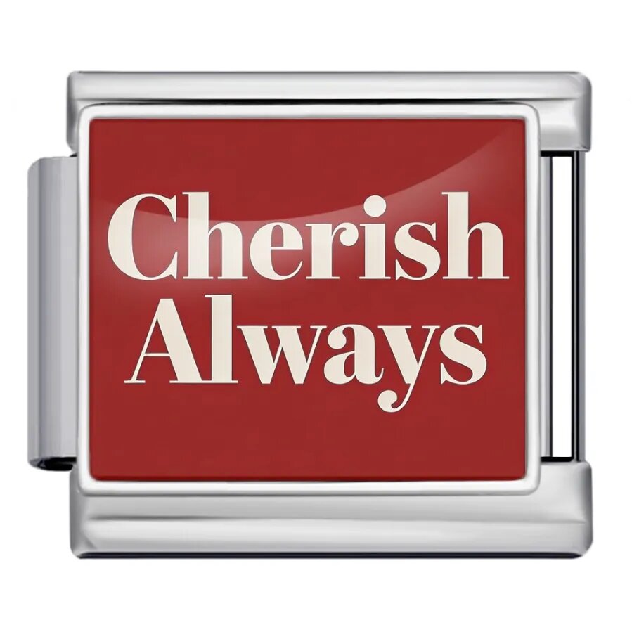 Бусина Charm "Cherish Always", Бордовый, ICP-JCAA0125-1