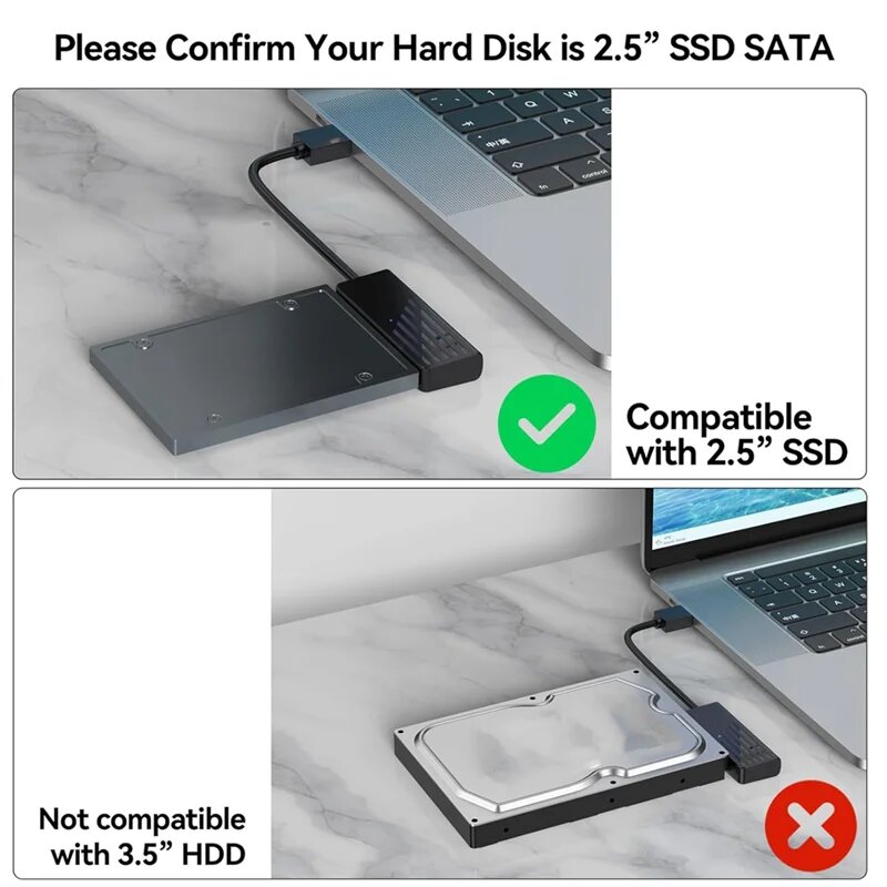 Кабель-адаптер SATA III 2.5" SSD USB 3.0 — фото 1