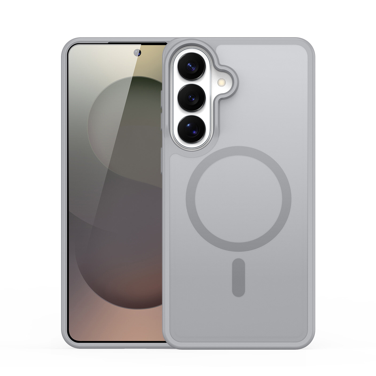 Чехол серого цвета с MagSafe для Samsung Galaxy S26, серия Yind Series от Dux Ducis