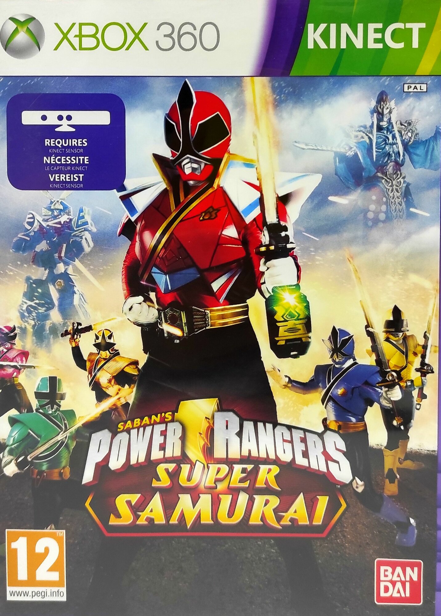 Sabans Power Rangers Super Samurai Английский язык Видеоигра на диске Xbox 360. Товар уцененный