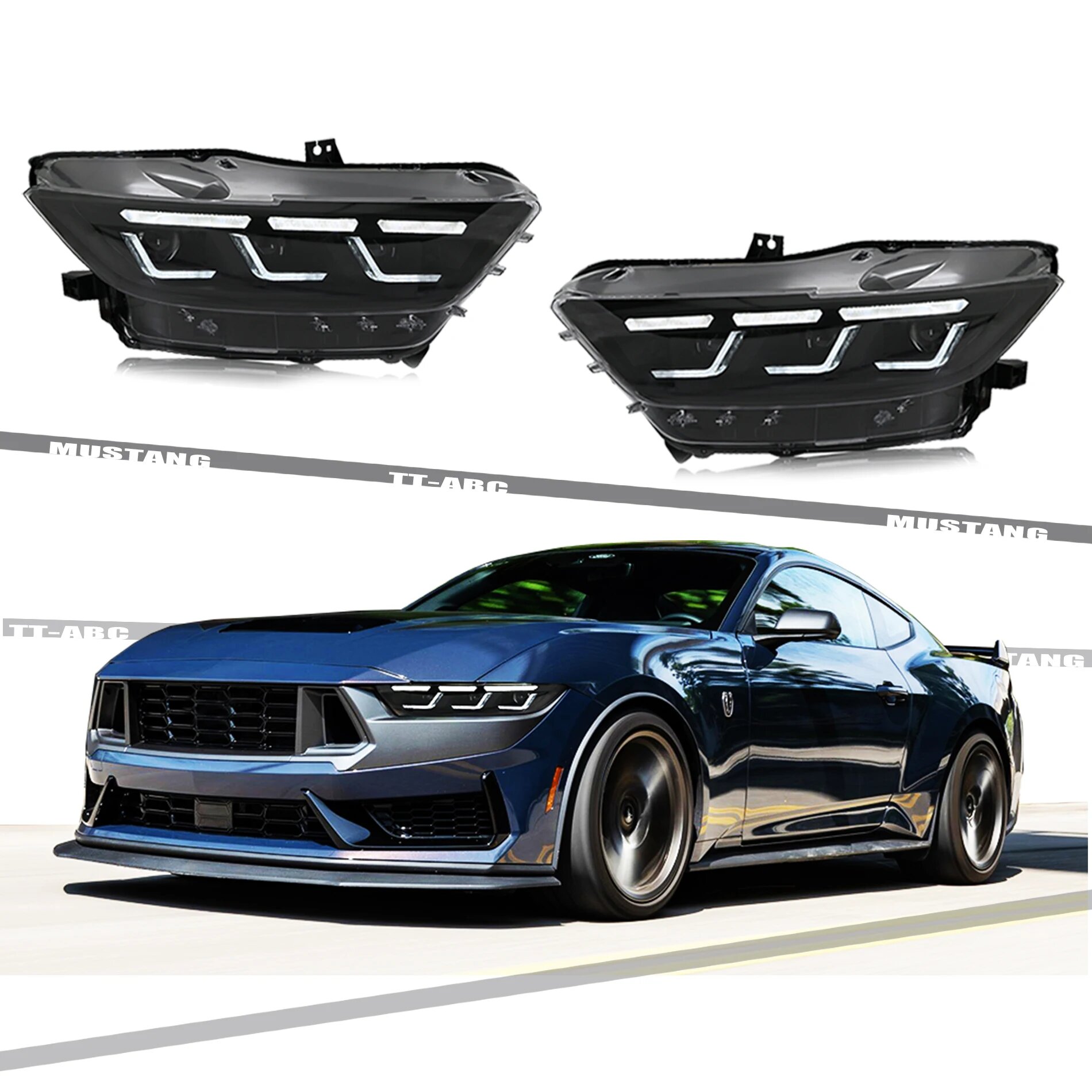 Фары для Ford Mustang 2015 2016 2017 Все модели и Shelby GT350 GT500 Полностью светодиодные