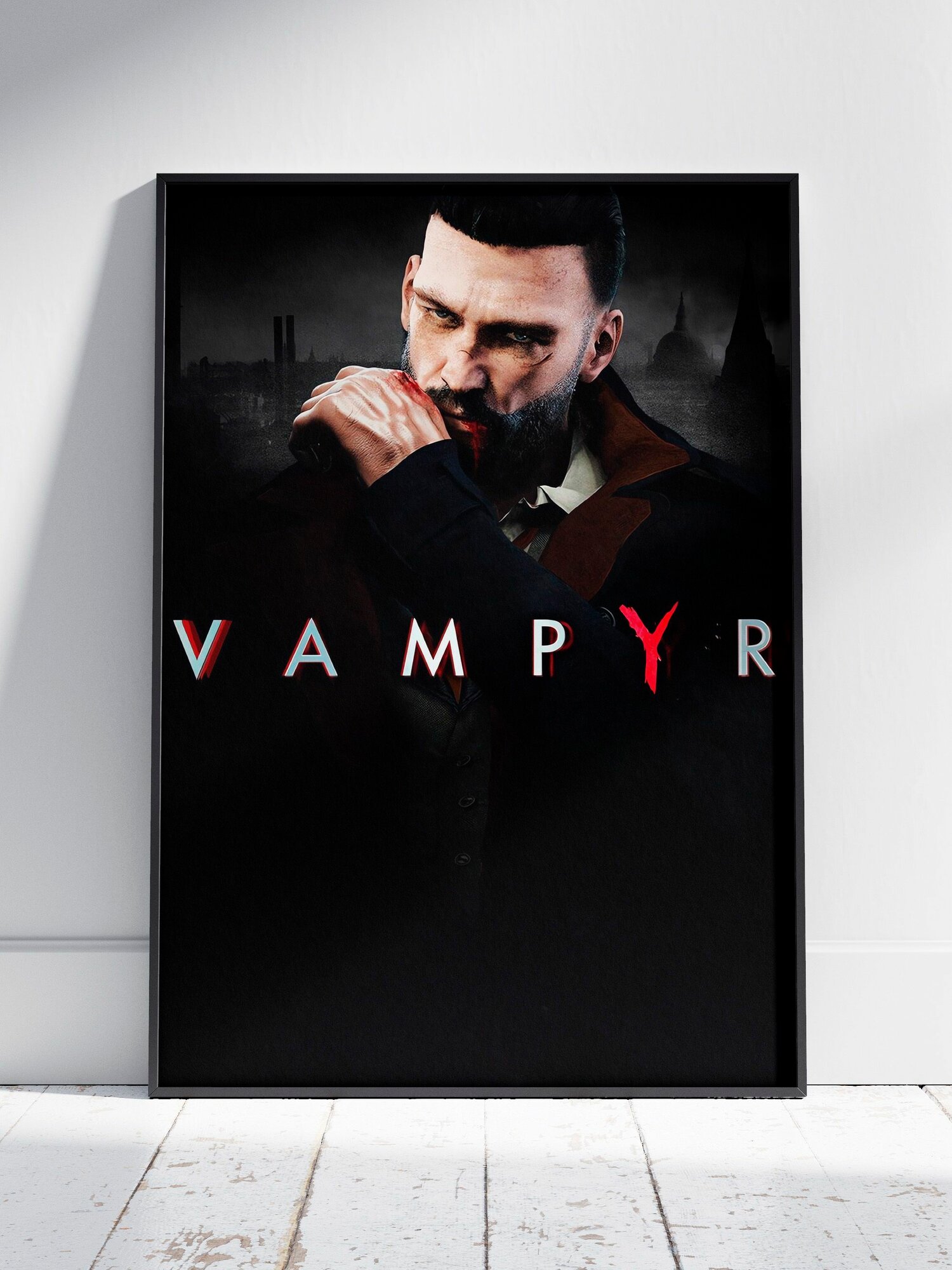 Плакат на стену для интерьера Вампир (Vampyr 2) - Постер по игре формата A4 (21x30 см)
