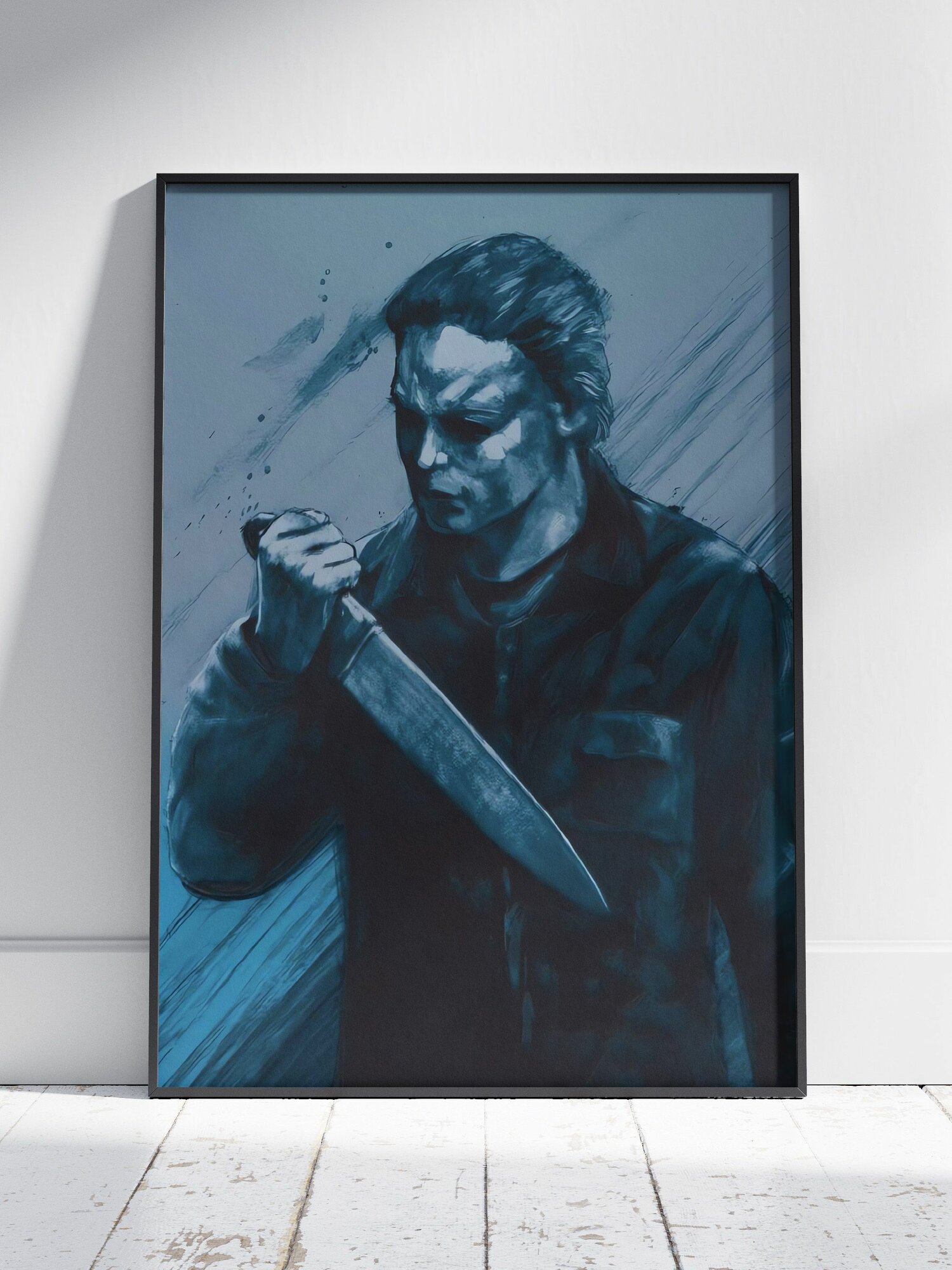 Плакат на стену для интерьера Хэллоуин (Halloween - Майкл Майерс 23) - Постер по фильму, кино, хоррору формата А3 (30x42 см)