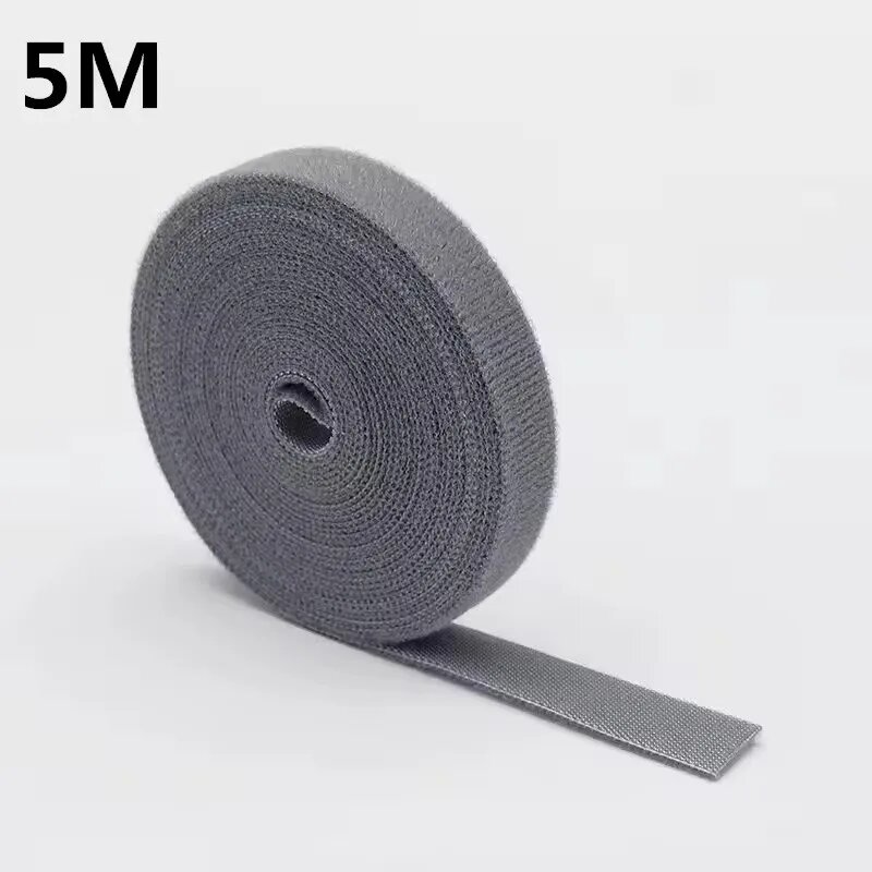 Нейлоновые кабельные стяжки 5м, серые
