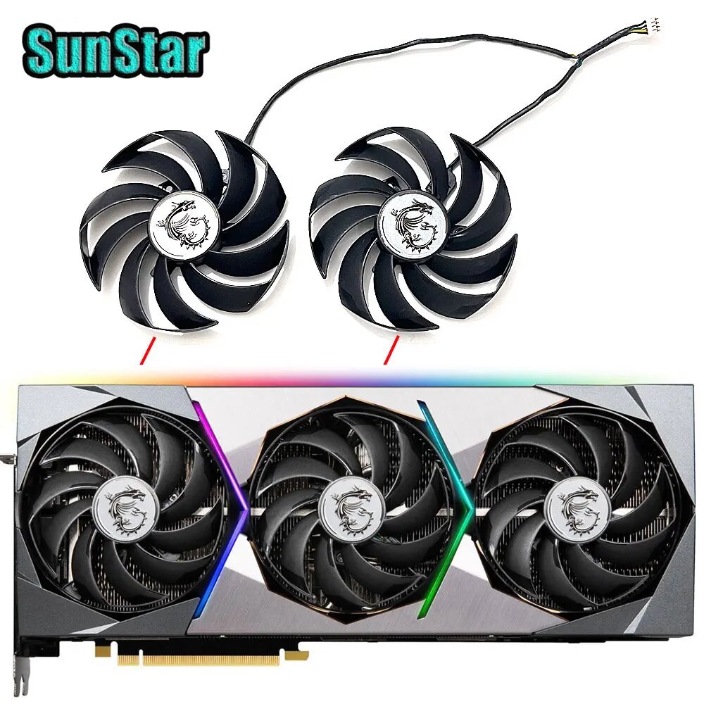 Вентилятор для видеокарты MSI, Цвет: FAN-BC