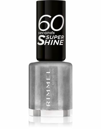 Лак для ногтей Rimmel 60 Seconds Super Shine, черный, 8 мл