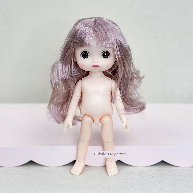 13-суставная кукла BJD голое тело 16-17 см высота 3D глаза с обувью, настраиваемая для коллекционеров