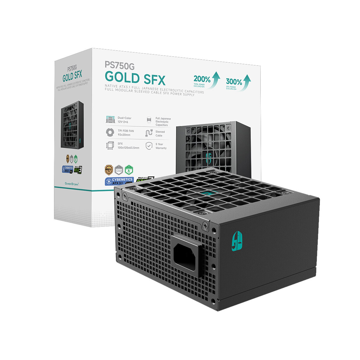 Блок питания ПК GamerStorm PS750G-FE, (R-PS750G-FE0B-WGEU)