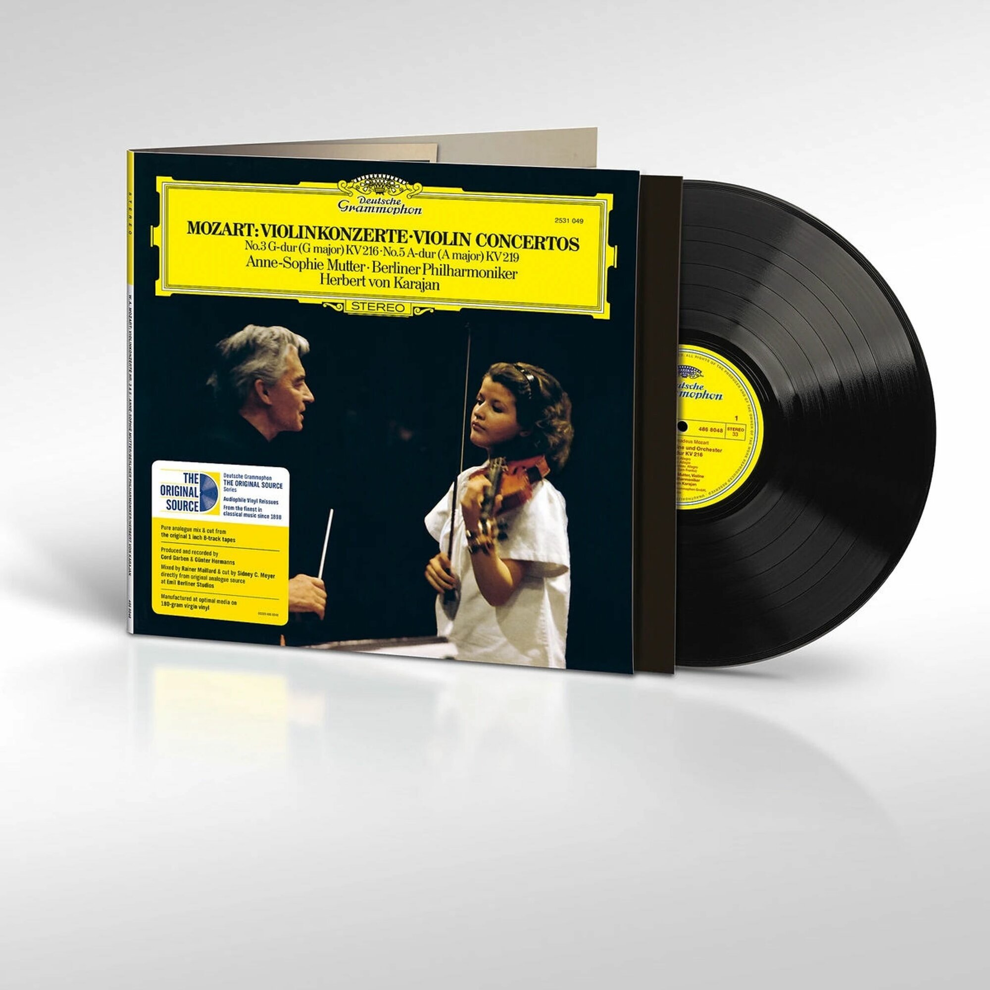 Виниловая пластинка Anne-Sophie Mutter, Herbert von Karajan - Mozart: Violin Concertos 3 & 5 (Original Source) (LP) Limited, 2026