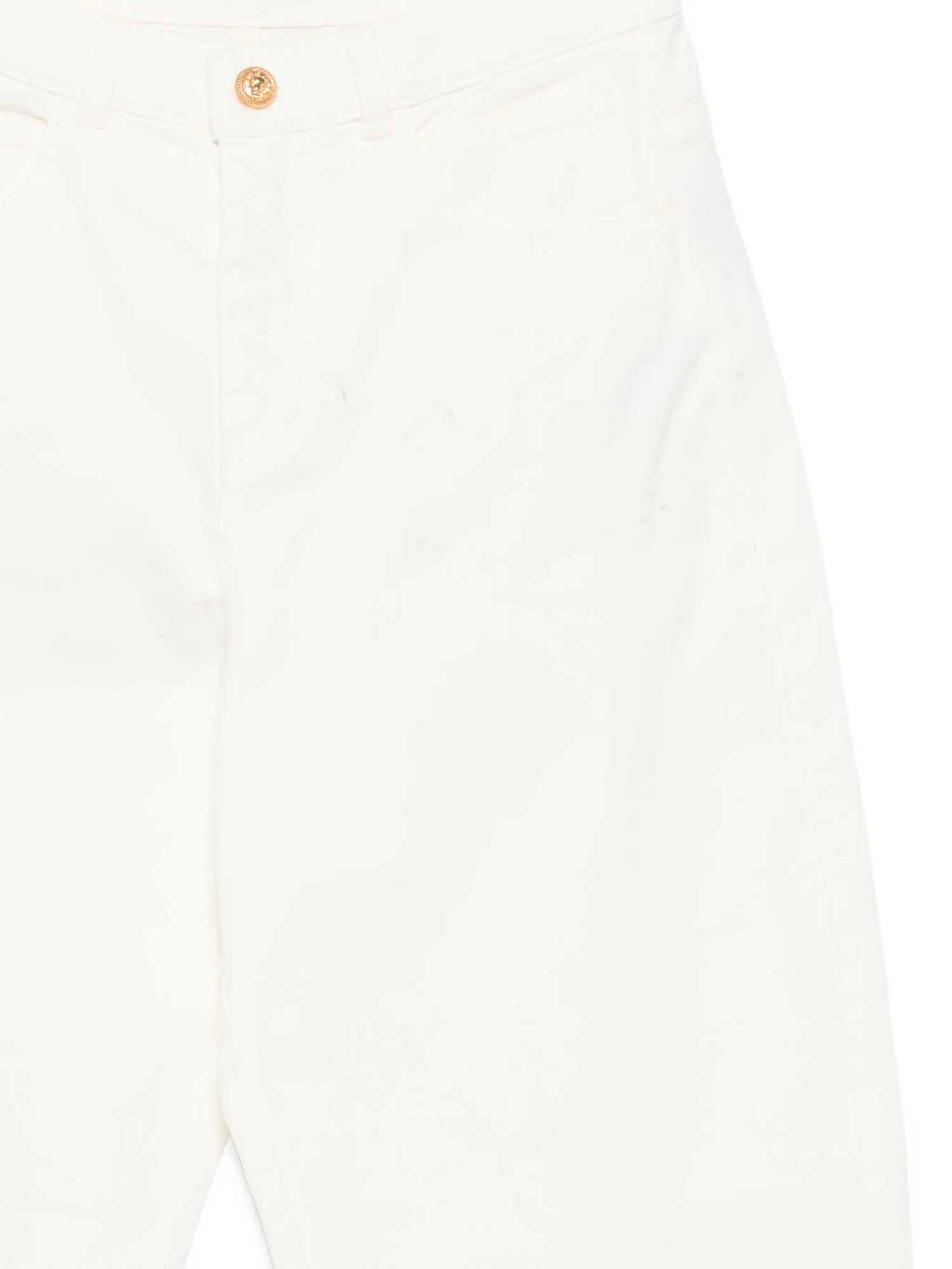 Джинсы BALMAIN Belt-loops jeans, размер 12 лет, бежевый цветы мелкие — фото 1