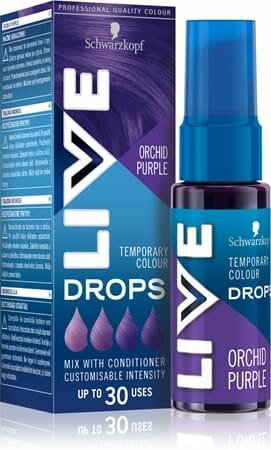 Краска для волос Schwarzkopf Live Drops, orchid purple, 30 мл