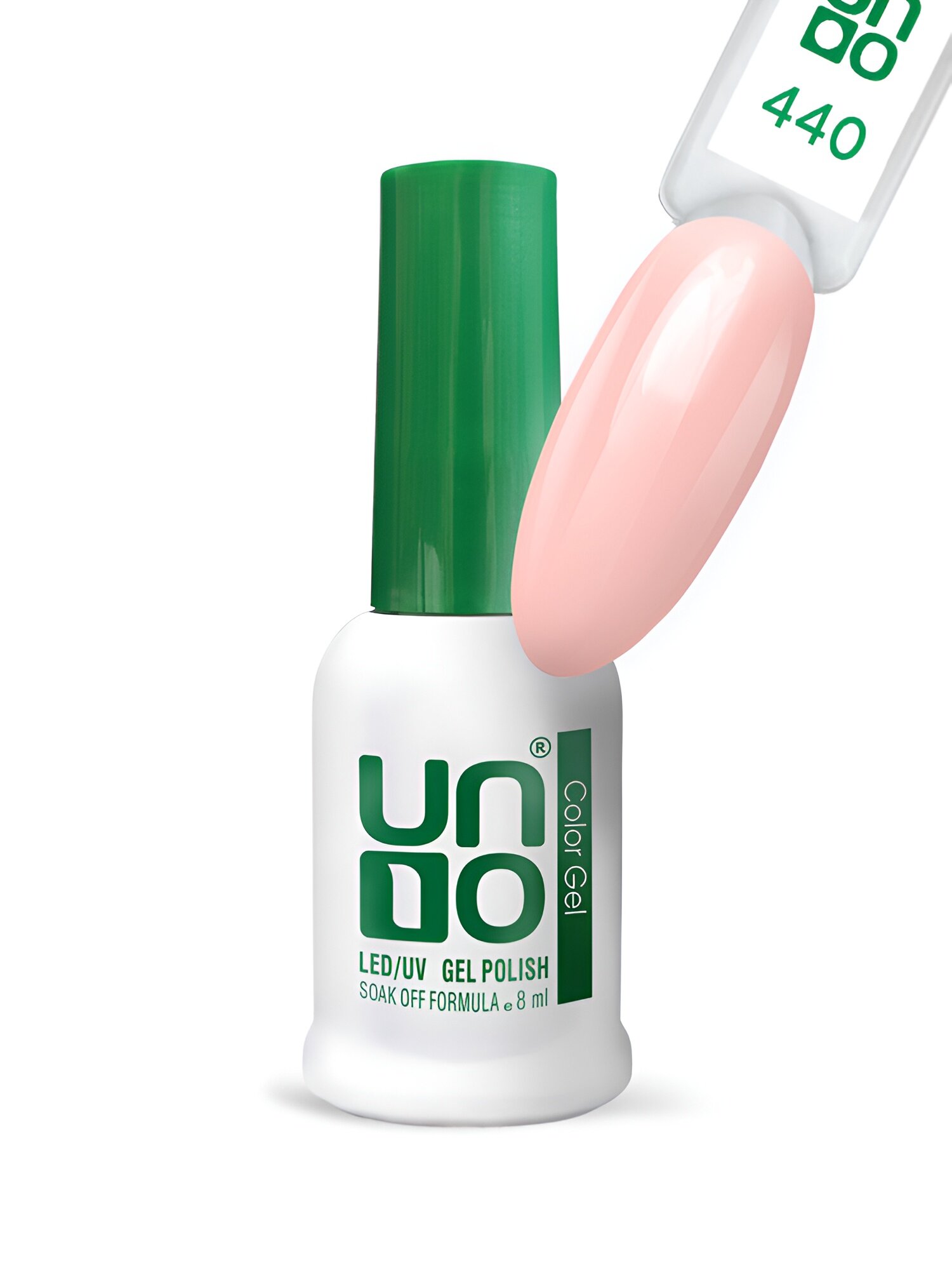 Гель-лак UNO - 440 Розовый бутон - Rosebud, персиково-розовый, 8 гр.
