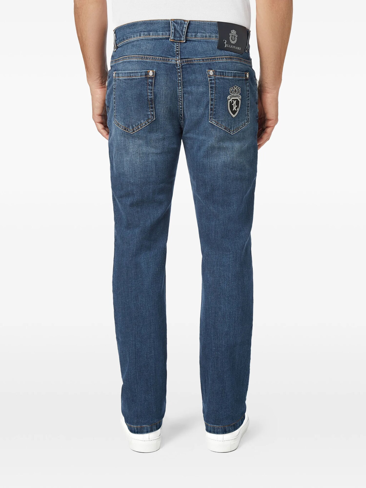 Джинсы Billionaire Crest five-pocket jeans, размер 2XS, blue — фото 1