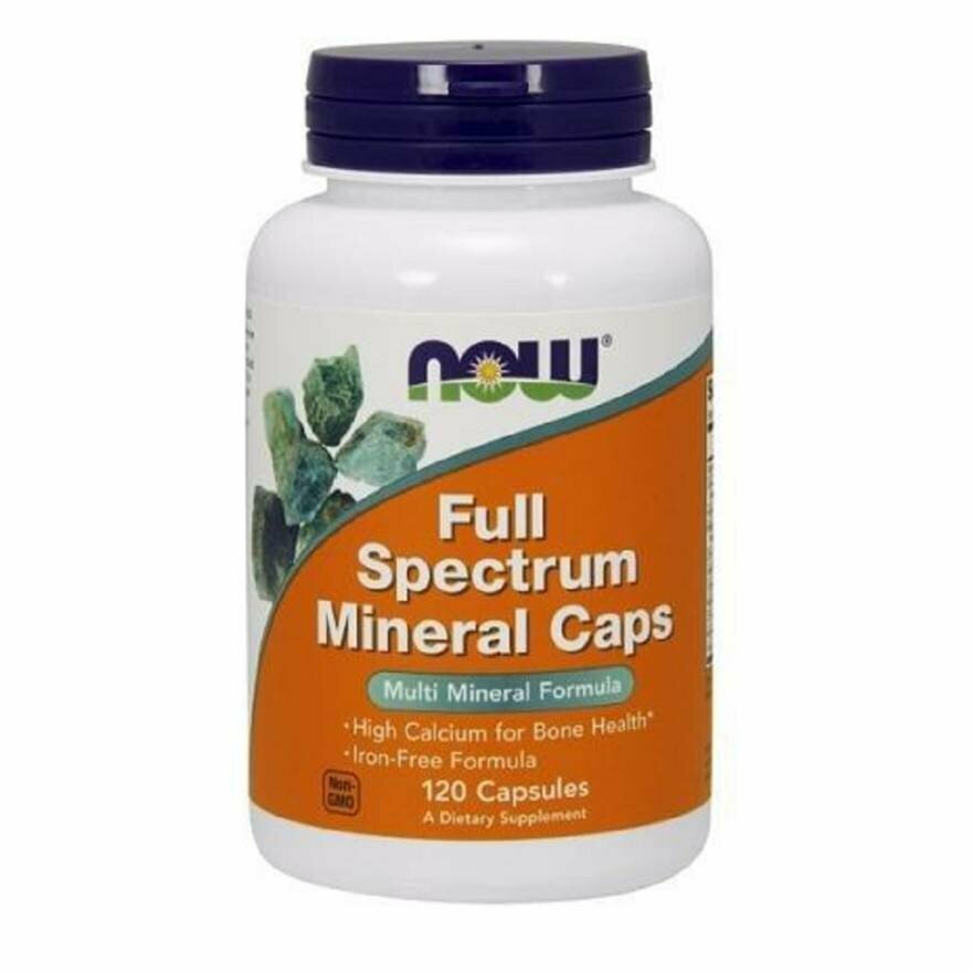 Now Full Spectrum Mineral 120 капсул. Комплекс минералов. Произведено в США