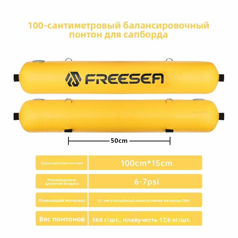 Аксессуары, запчасти для SUP-доски желтый-100cm