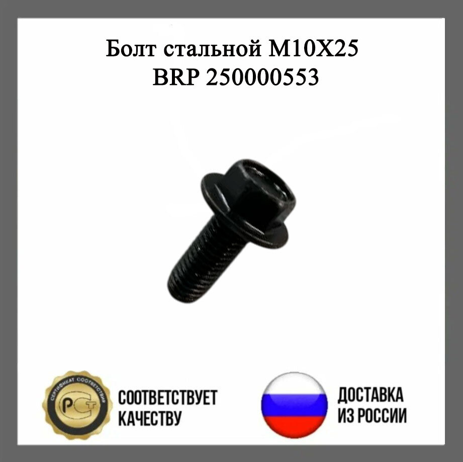 Болт стальной M10X25 BRP 250000553