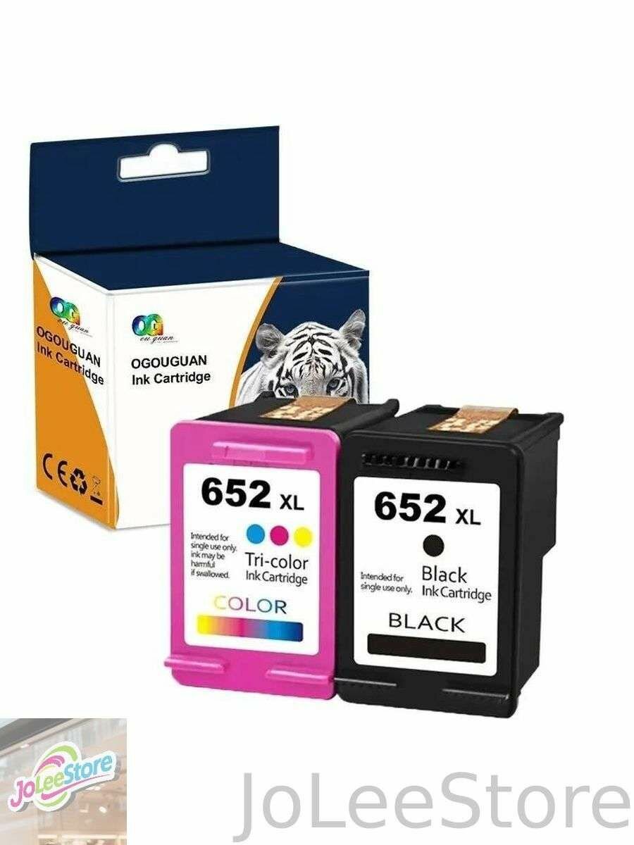 OGUOGUAN HP652 XL Совместимые картриджи для струйных принтеров черные и цветные для HP Deskjet Ink Advantage 1115 2135