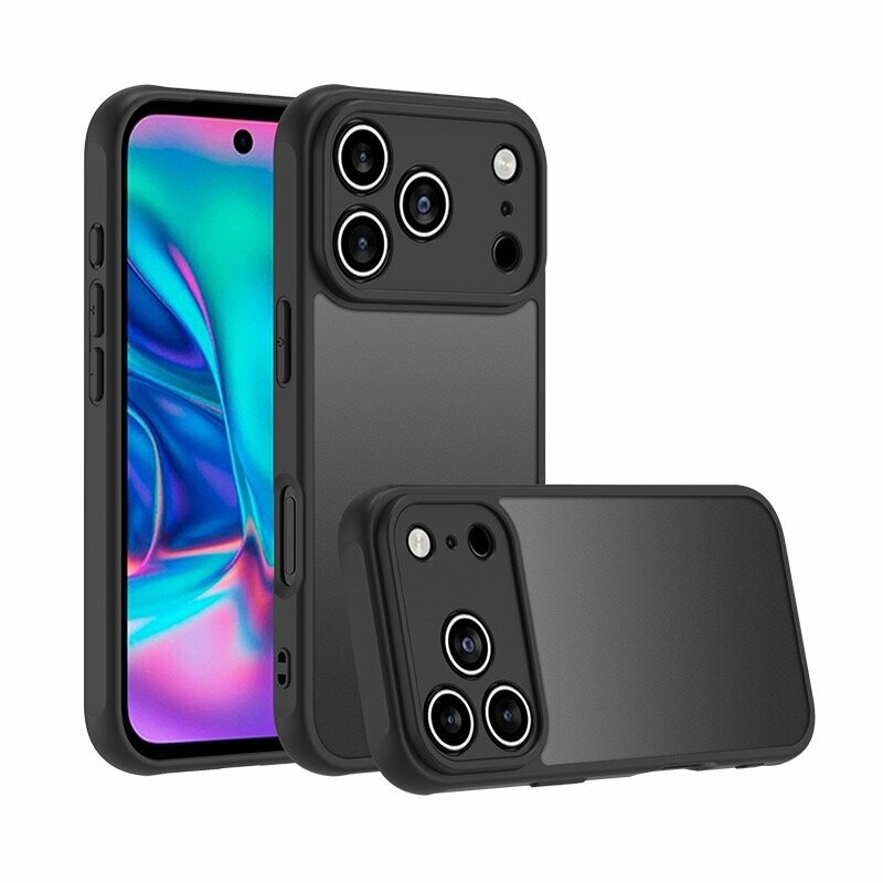 Чехол Creative Case для Apple iPhone 17 Pro Max (айфон 17 про макс) противоударный, черный