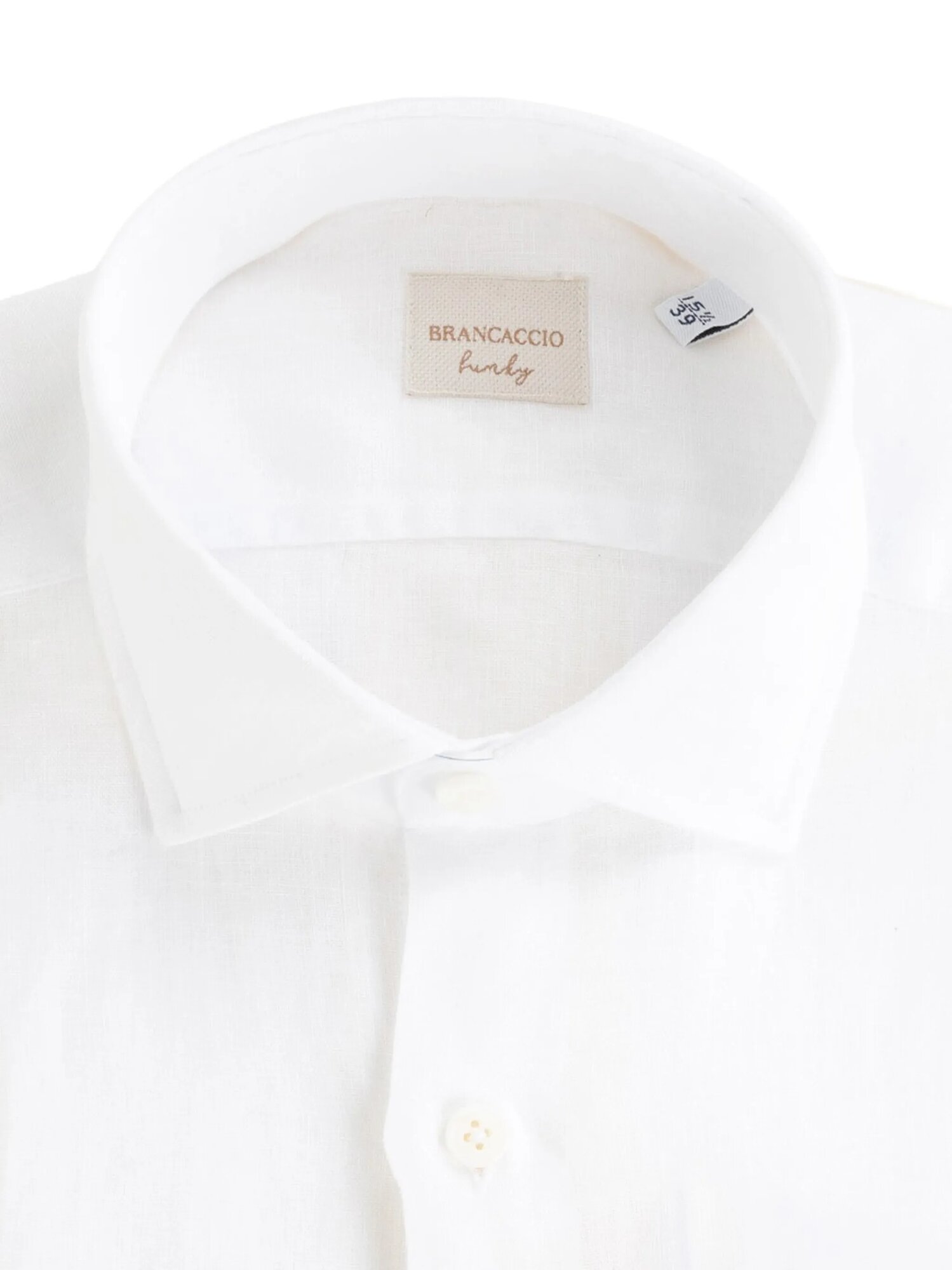 Рубашка Brancaccio Spread-collar button-up shirt, размер S, white — фото 1