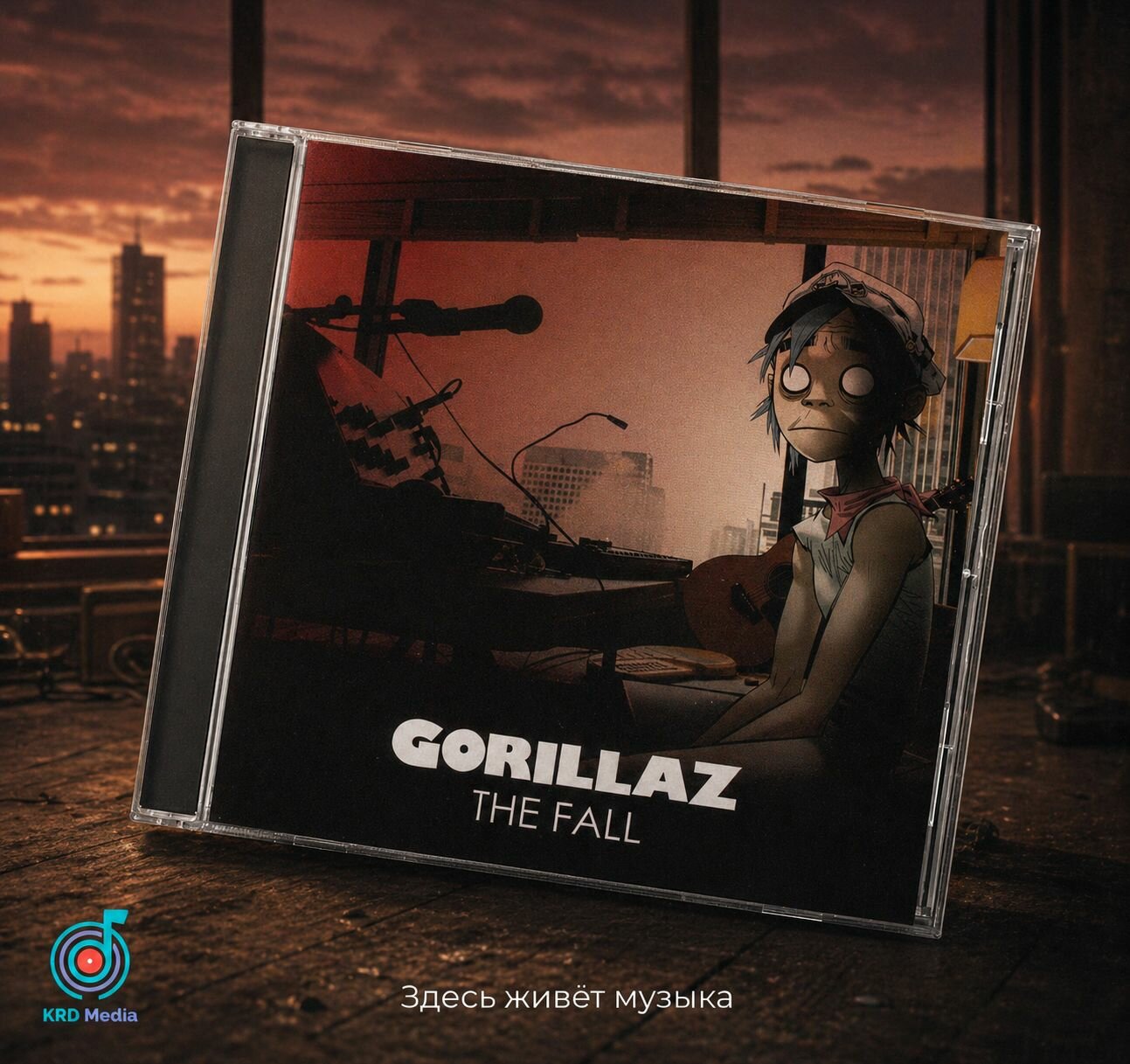 Gorillaz - The Fall 2011, 4-page, CD-Аудио