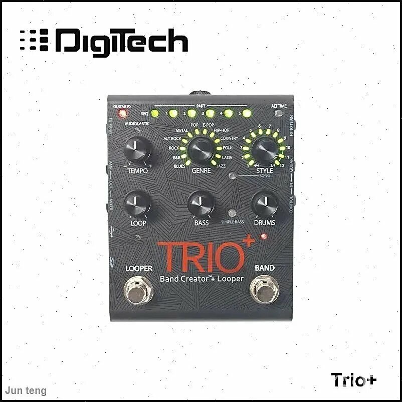 Эксклюзивная педаль DigiTech Trio для создания группы и лупов