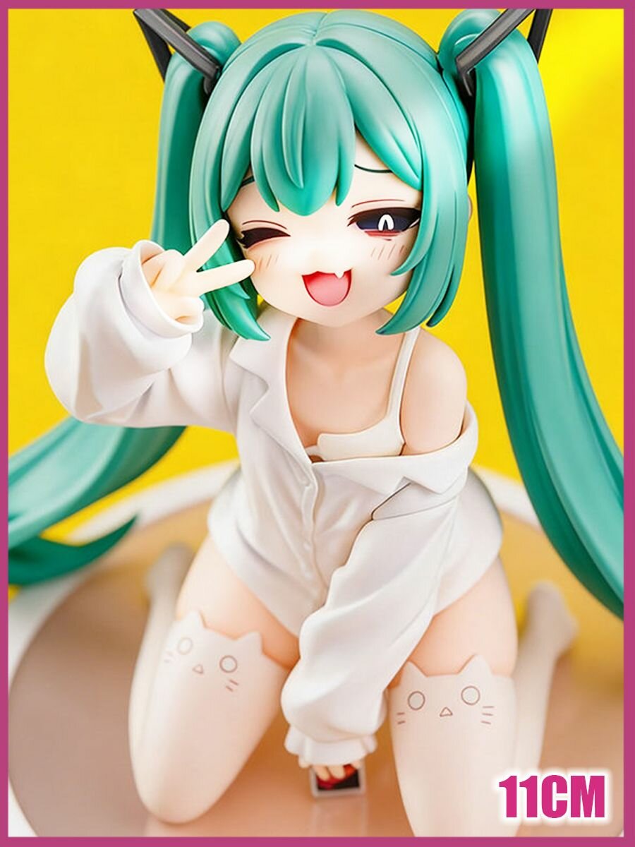 Фигурка Хатсуне Мику пижамной кошкодевочки / Miku Hatsune (11CM, пакет)