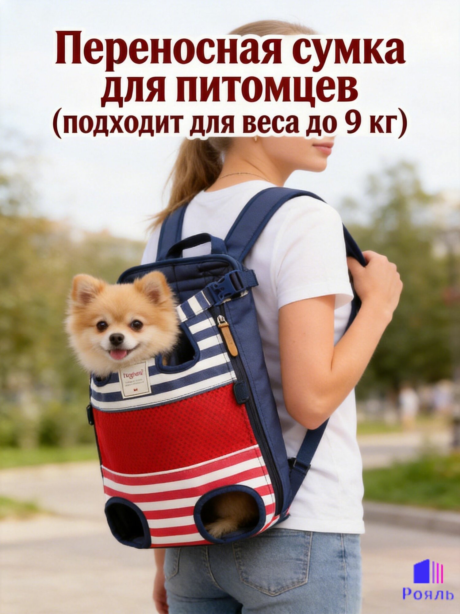 Двусторонний рюкзак-переноска для кошек и собак, дышащий, для спины и груди, 25x40 см, выдерживает до 10 кг