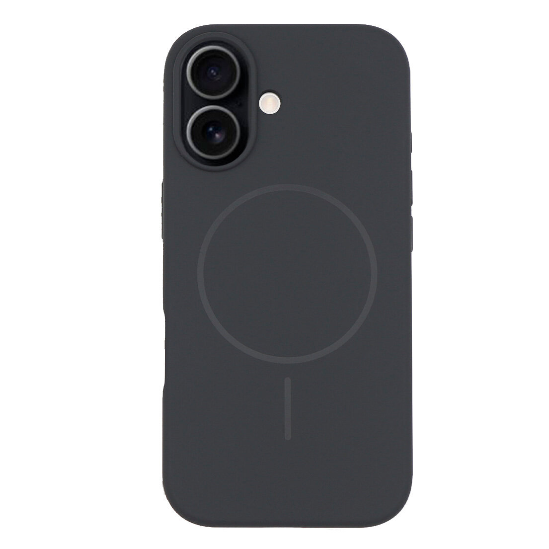 Чехол-накладка для iPhone 17, Silicon Case, магнитный (MagSafe), без лого, X-CASE, угольно-серый