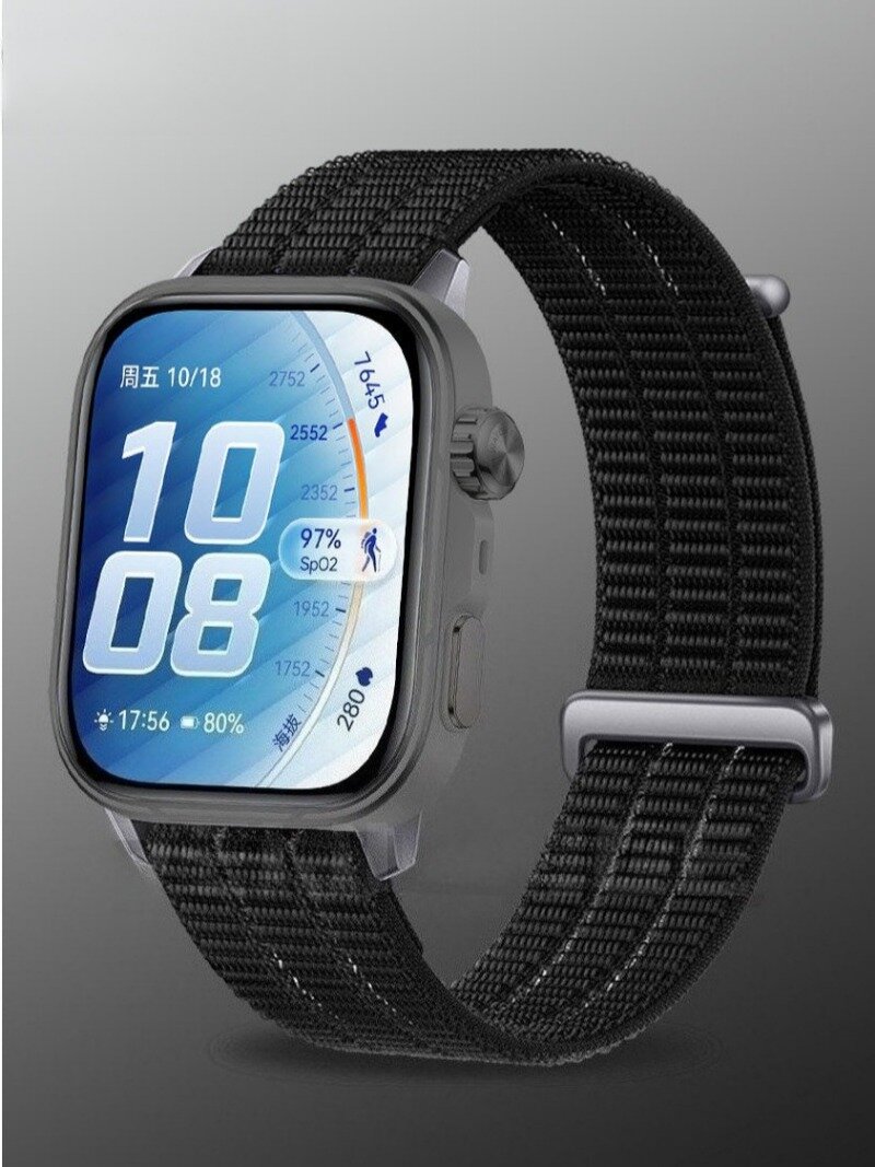 Нейлоновые ремешки для Huawei Watch Fit5/ Fit5 Pro Обновленные нейлоновые браслеты для запястья, как для мужчин