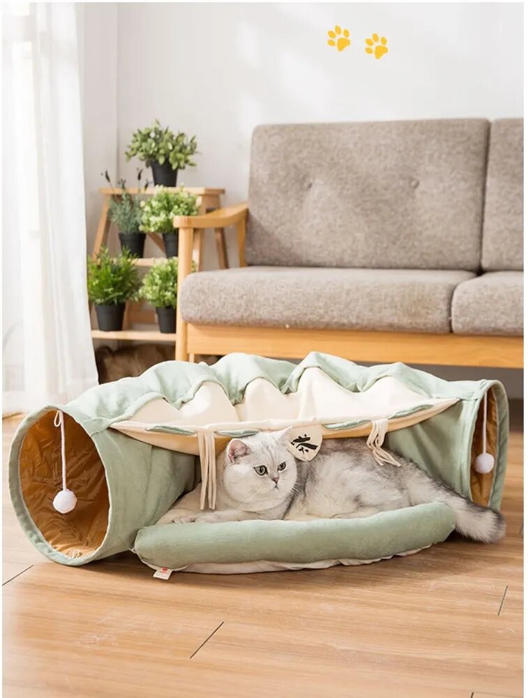 Кошачьи туннельные игрушки, мягкие матрасы для кошек