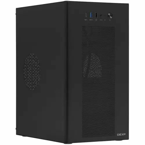 Компьютерный корпус DEXP DCM-350B (DCM-350B) черный - Mini Tower, Micro-ATX, USB 2.0 Type-A, USB 3.2 Gen 1 Type-A, USB 3.2 Gen 1 Type-C