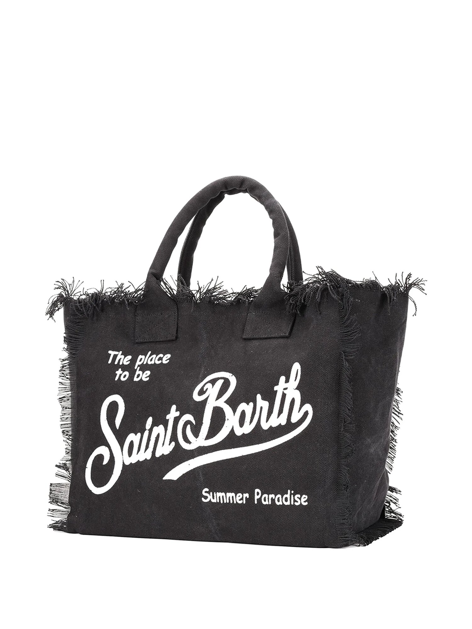Сумка MC2 Saint Barth Logo-print tote bag, черный/черный — фото 1