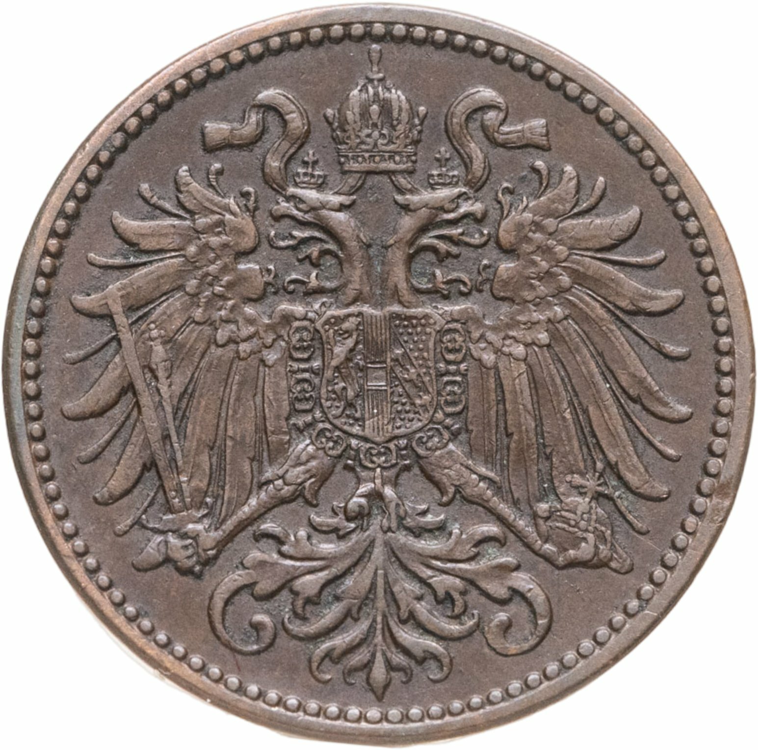 Австрия 2 геллера (heller) 1910 — фото 1