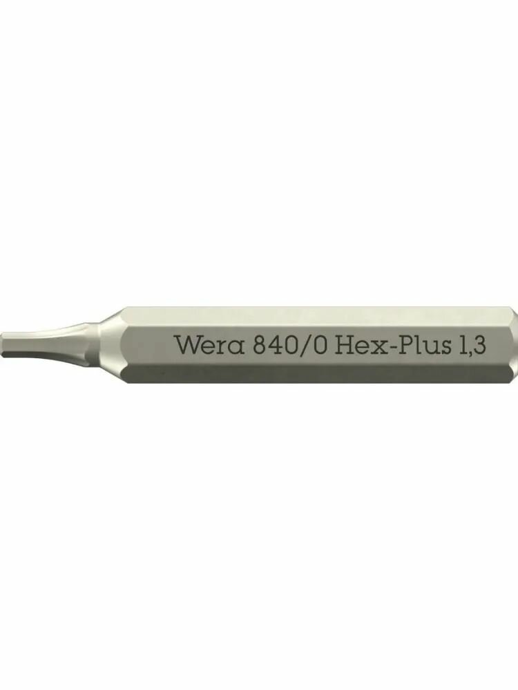 840/0 Micro Hex-Plus Бита с внешним шестигранником, HEX 1.3 x 30 мм, хвостовик шестигранный 5/32" C4.0 (4 мм)
