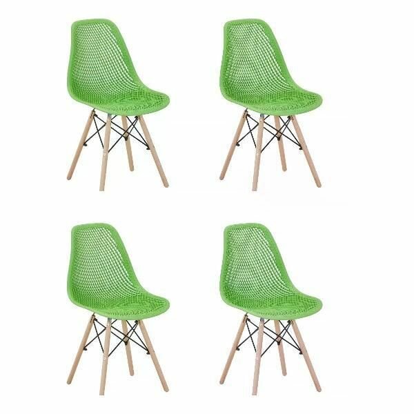 Стул обеденный СтулБержи Стулья для кухни Eames Mesh, зеленый (комплект из 4 шт)