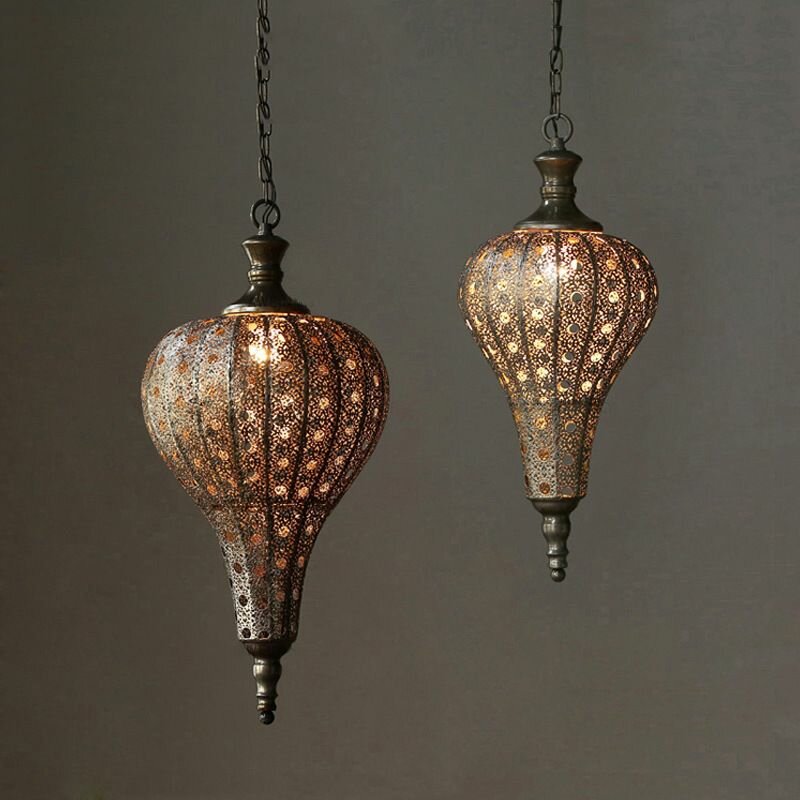 LED E27 Home Kitchen Loft Living Room Pendant Lights бронза iron