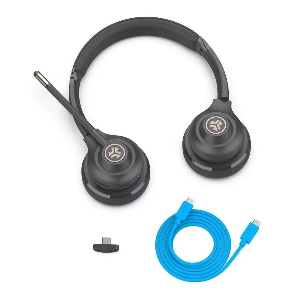 Беспроводная гарнитура JLab GO Work Wireless Headset, Black, Version 2 (2nd Gen) (PN: HBGOWORKRBLK4)