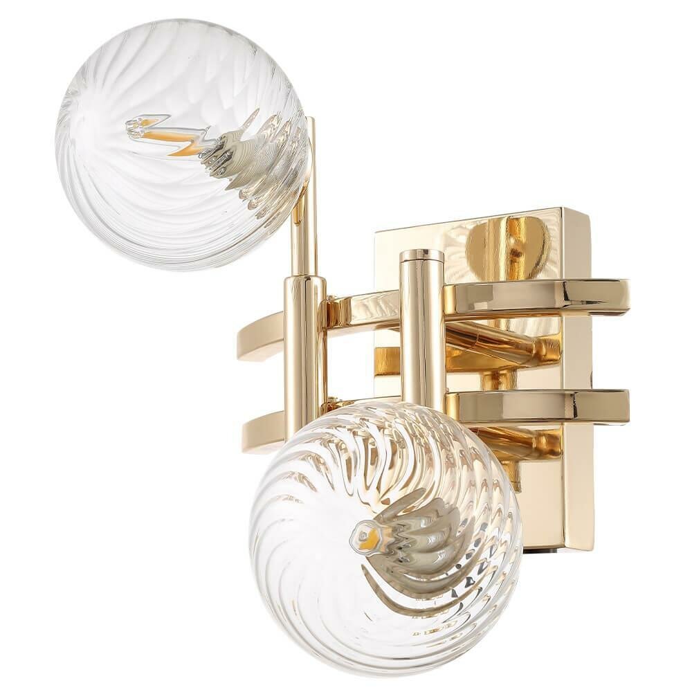 Бра Crystal Lux Luxury AP2 Gold, цоколь G9, мощность 16 Вт, цвет золото