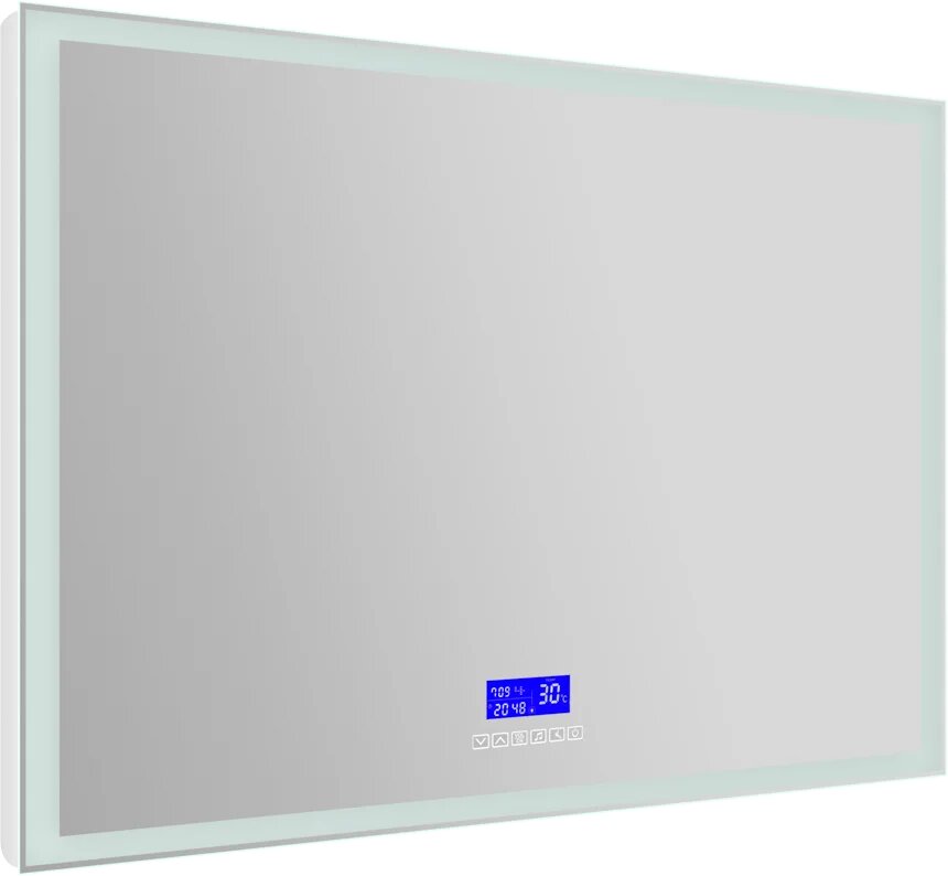 Зеркало BelBagno SPC-GRT-1000-800-LED-TCH-RAD со светодиодной подсветкой, 100 см, с сенсорным управлением, с радио, с bluetooth, зеркало настенное в ванную