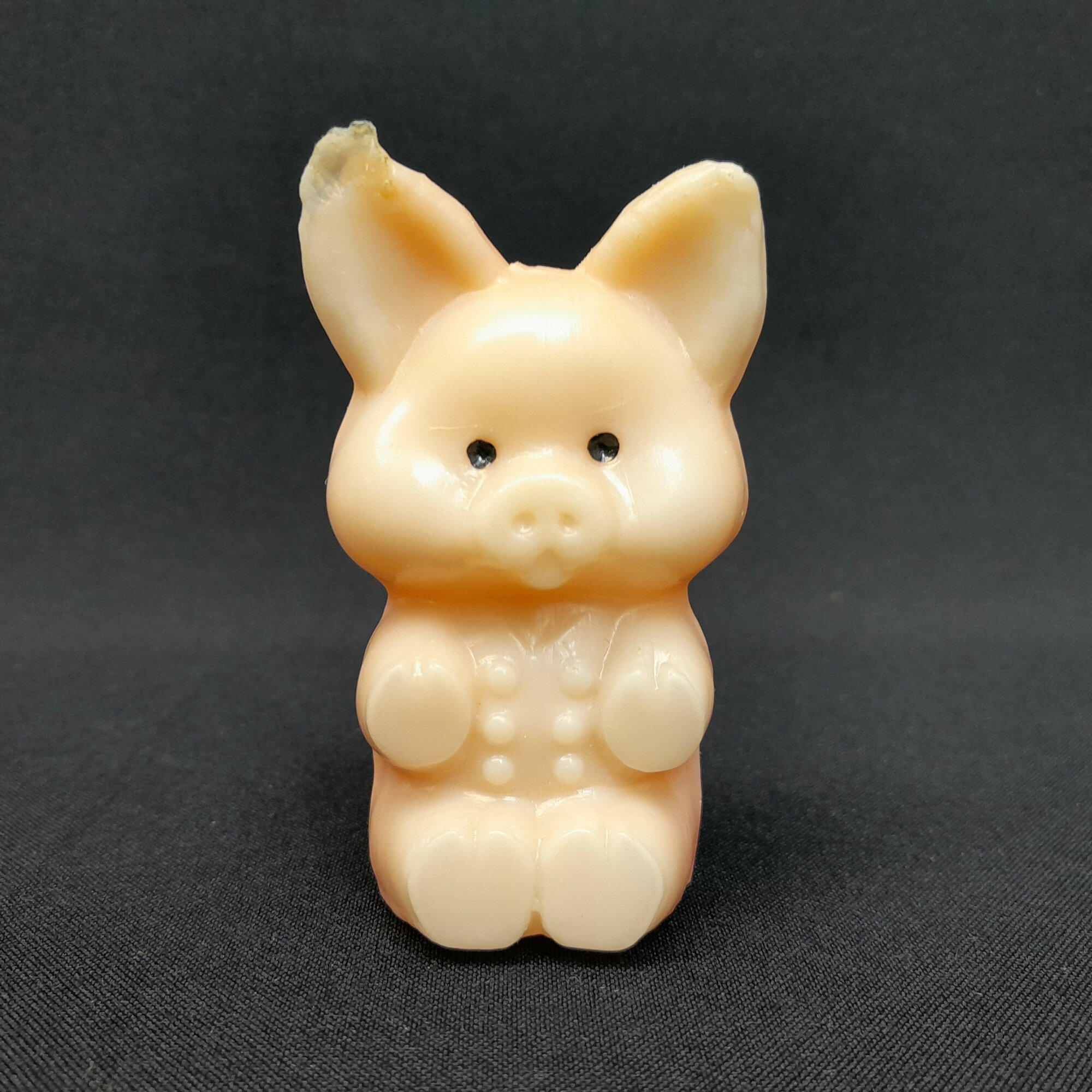 Винтажная игрушка СССР. Поросенок пластмассовый, фигурка советская для коллекции и декора