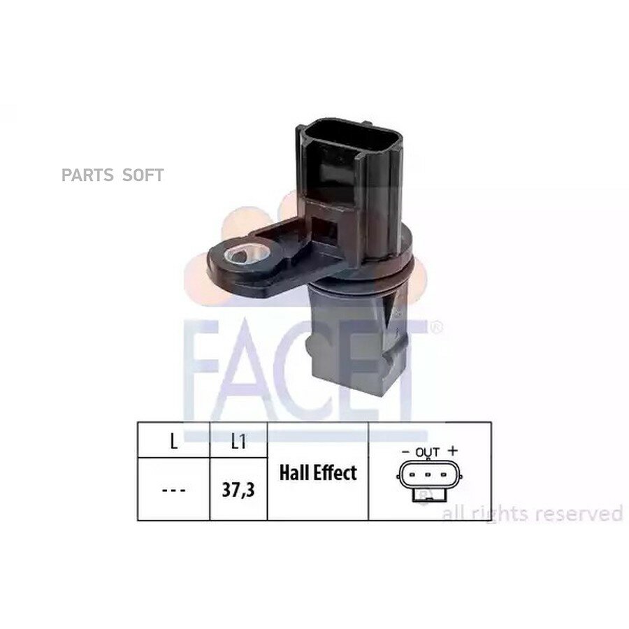 Датчик положения распредвал Ford Focus/Mondeo/Transit 1.4-3.0i/1.8-2.2TDCi 98> от официального дистрибьютора, FACET, артикул 90498