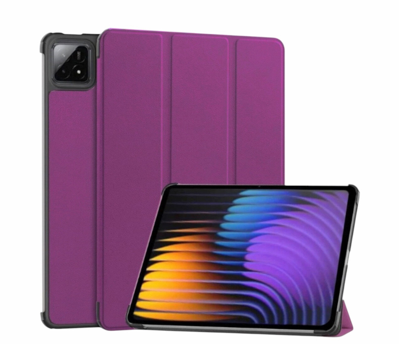 Чехол для планшета Xiaomi Pad 7 / Pad 7 Pro / Pad 8 / Pad 8 Pro / Poco Pad X1 11.2" фиолетовый