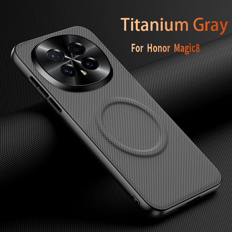 Чехол Для Honor Magic 8 / Хонор Магик 8, soft touch, чехол-кардиомонитор, искусственная кожа, поликарбонат (PC), защита камеры, ударопрочный, усиленные углы, Honor, Honor Magic 8, gray,