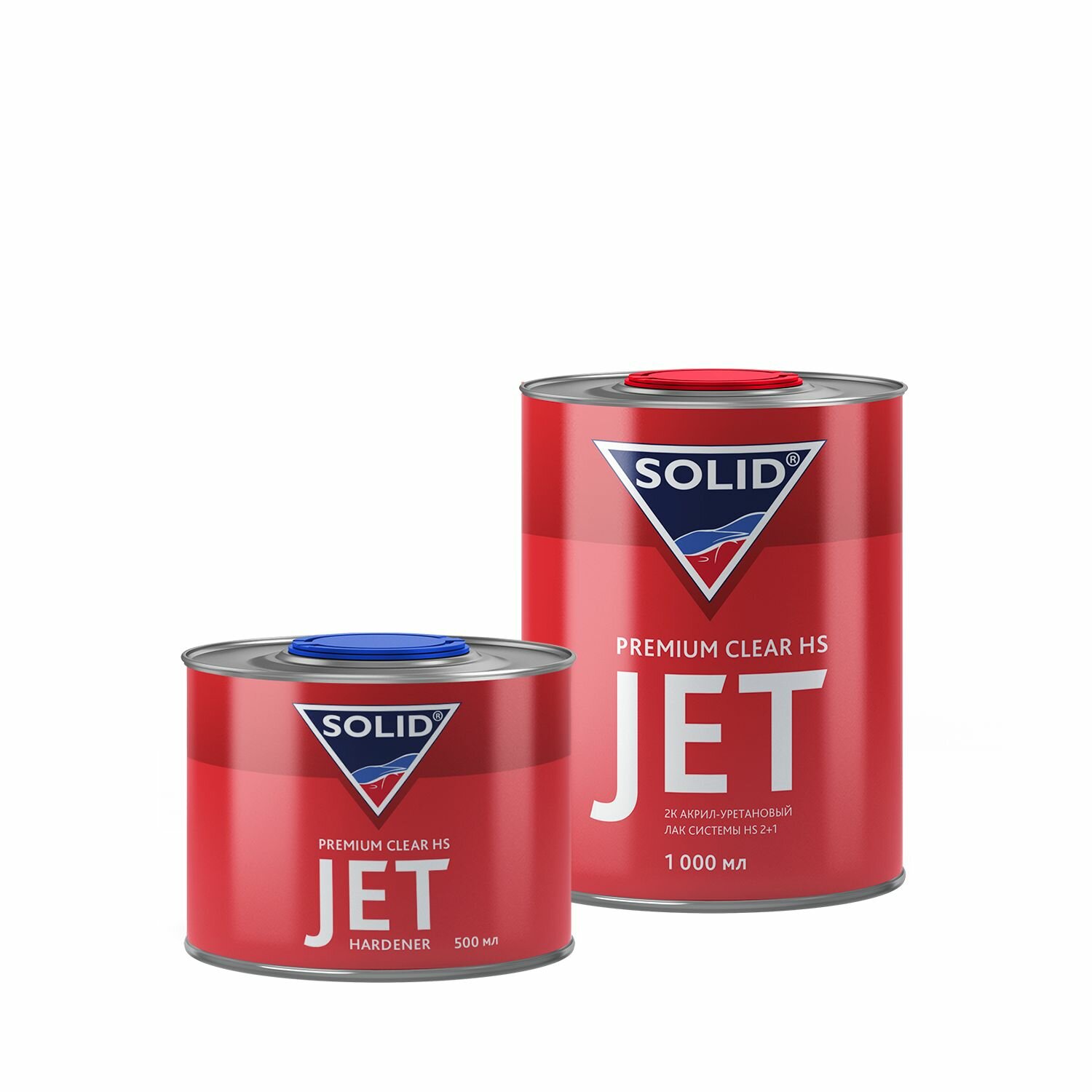 Лак автомобильный SOLID PREMIUM CLEAR HS JET 1000 мл + отвердитель 500мл