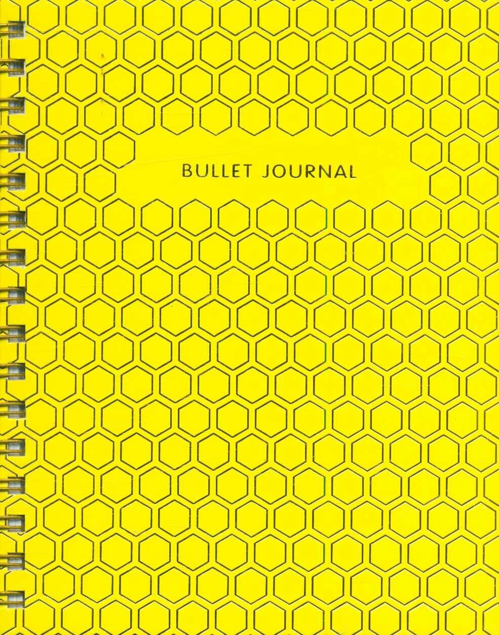 Bullet Journal (Желтый) 162x210мм, твердая обложка, пружина, блокнот в точку, 120 стр. (Эксмо)
