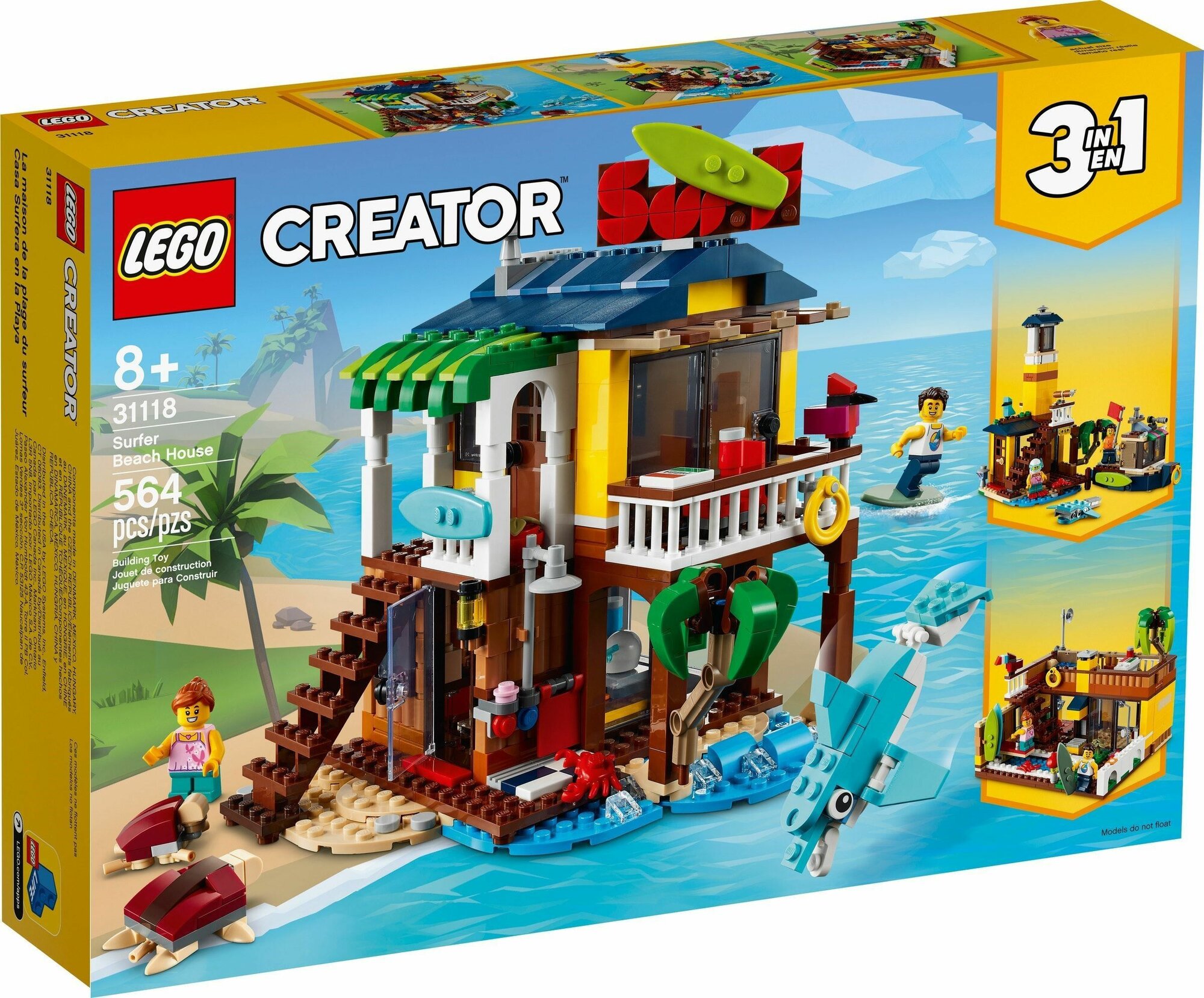 Конструктор LEGO Creator 31118 Пляжный домик серферов