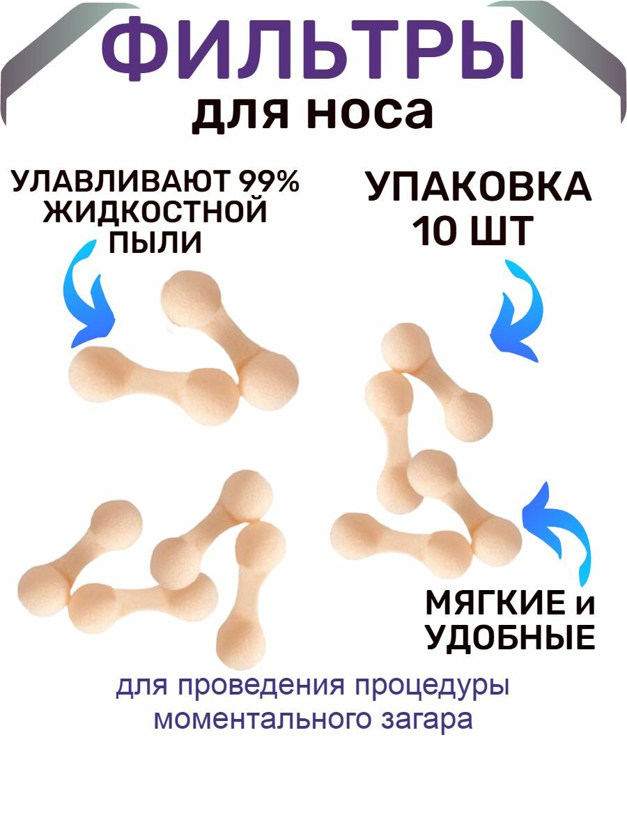 Фильтры для носа белые 10 шт