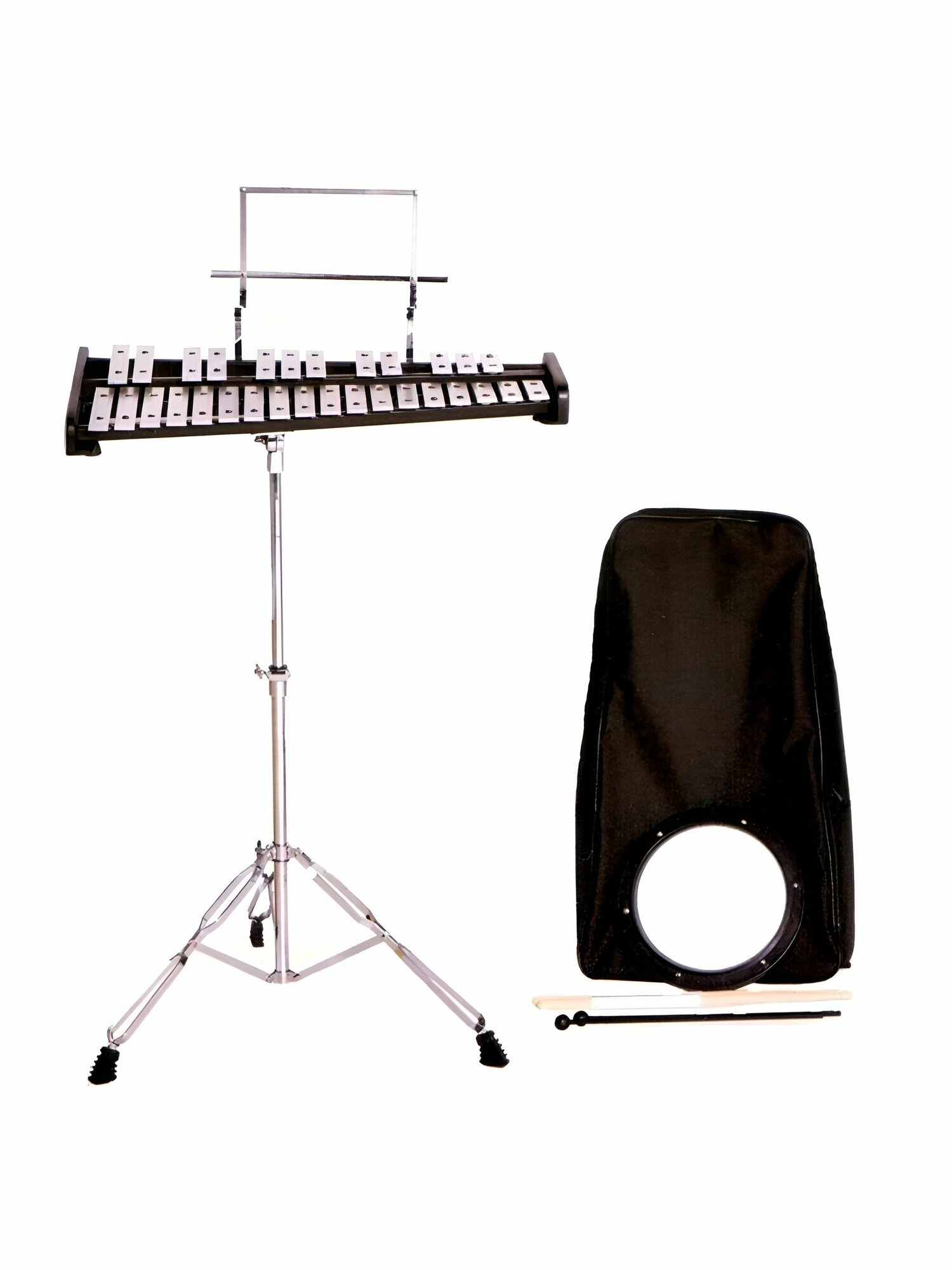 AP Percussion GS-30 Набор: глокеншпиль, палочки, тренировочный пэд, палочки барабанные, стойка, чехол