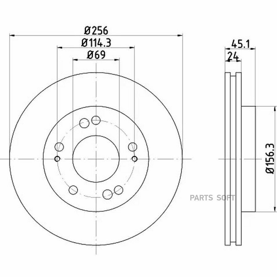 TEXTAR 92063000 "Диск тормозной ASPIRE VI (EA_) ECLIPSE I (D2_A) ECLIPSE (D2_A) ECLIPSE (D2_A)"