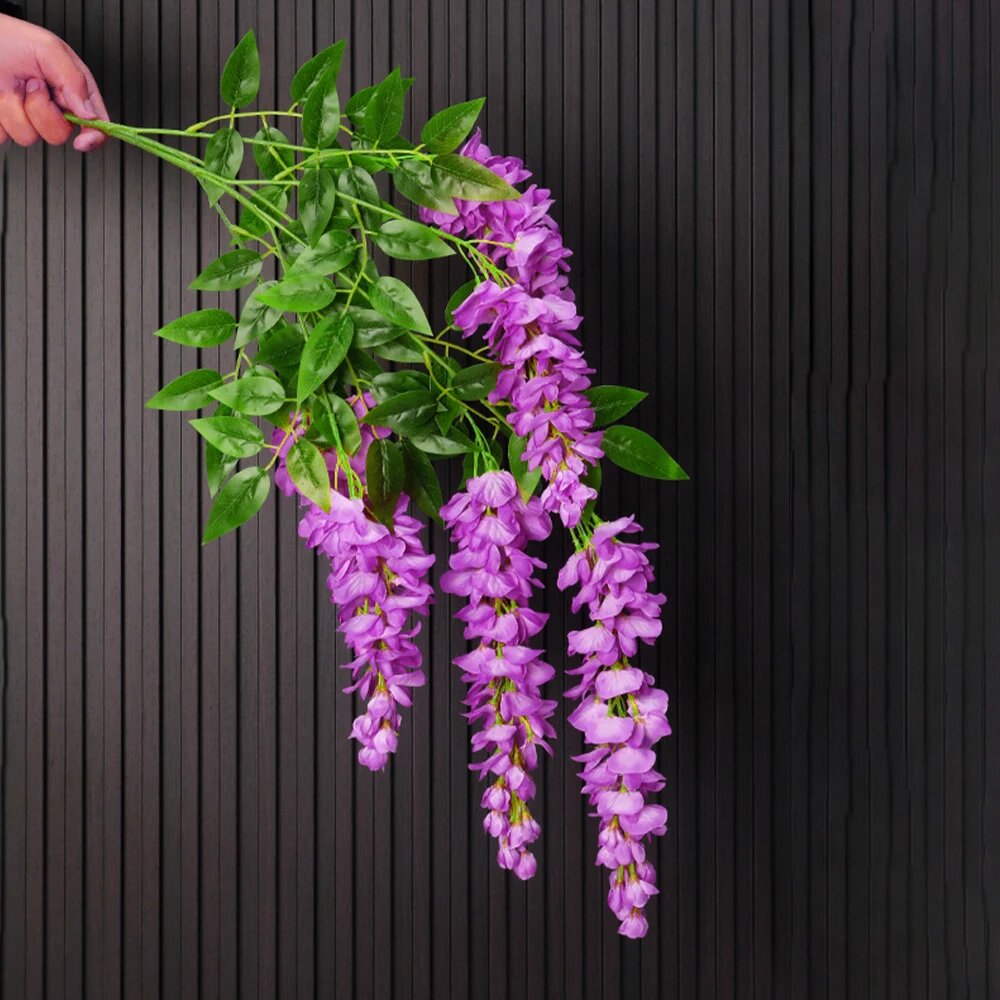 Искусственные цветы глицинии Fuchsia 90см